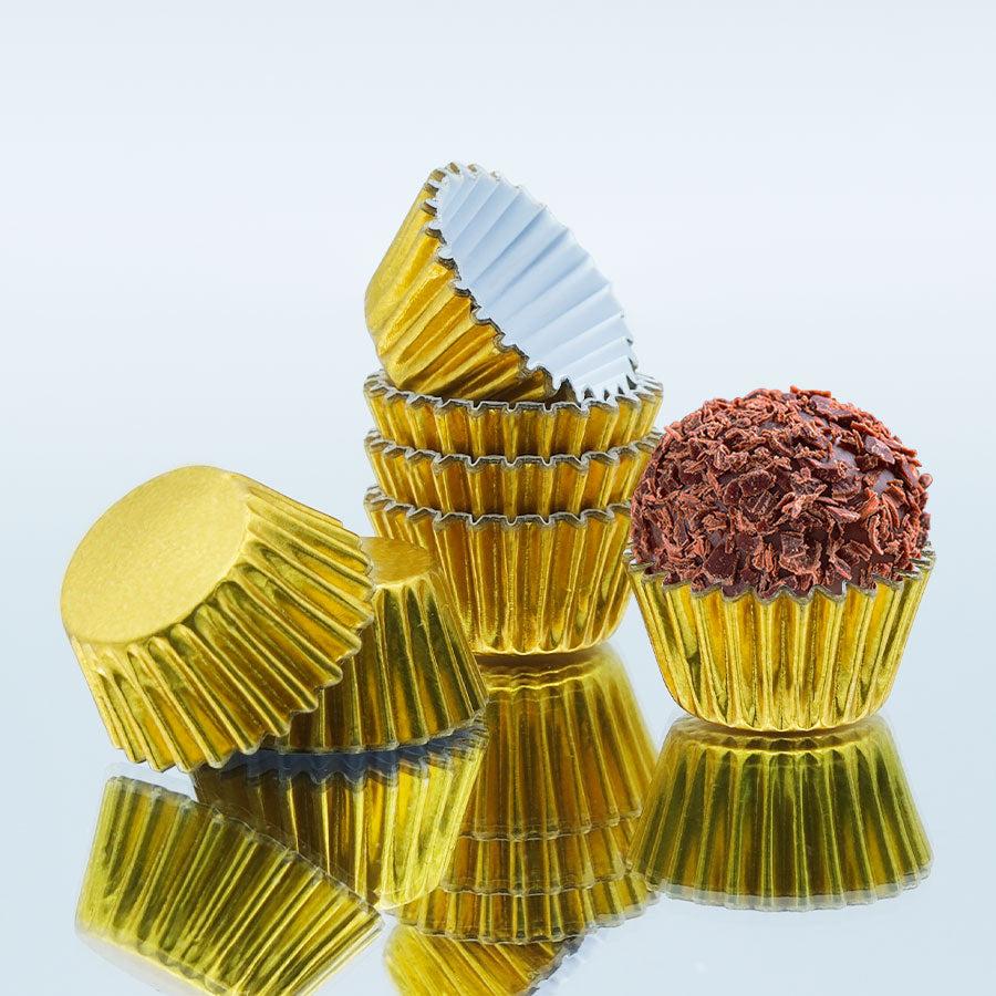 Forma Brigadeiro Metalizada nr.5 Ouro – Gulodice Cake Design Store