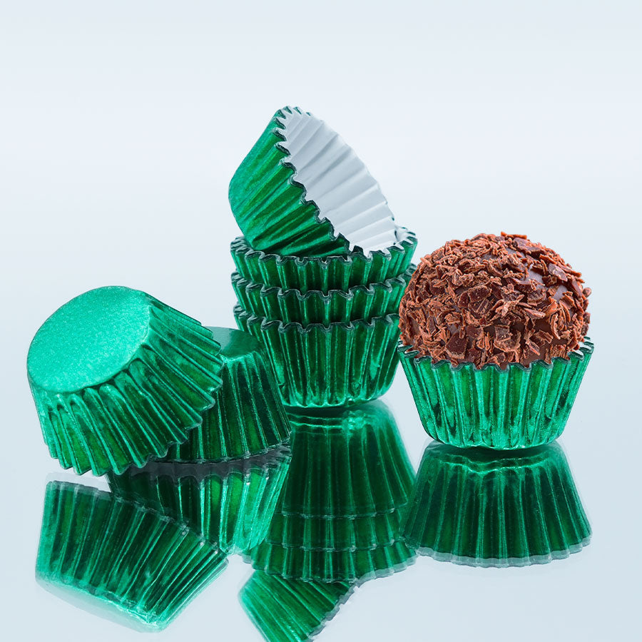 Forma Brigadeiro Metalizada nr.5 Verde – Gulodice Cake Design Store